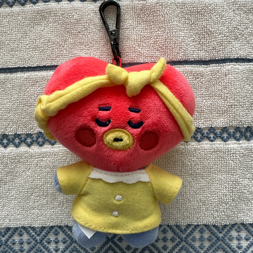 Bt21 Tata Sleepy Plush Keychain - Gem